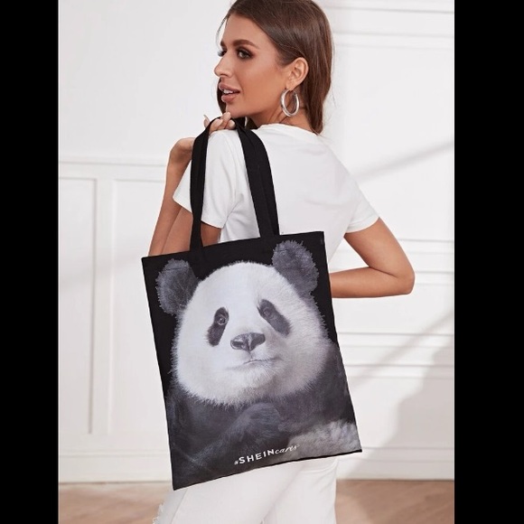 SHEIN | Bags | Shein Panda Tote Bag | Poshmark